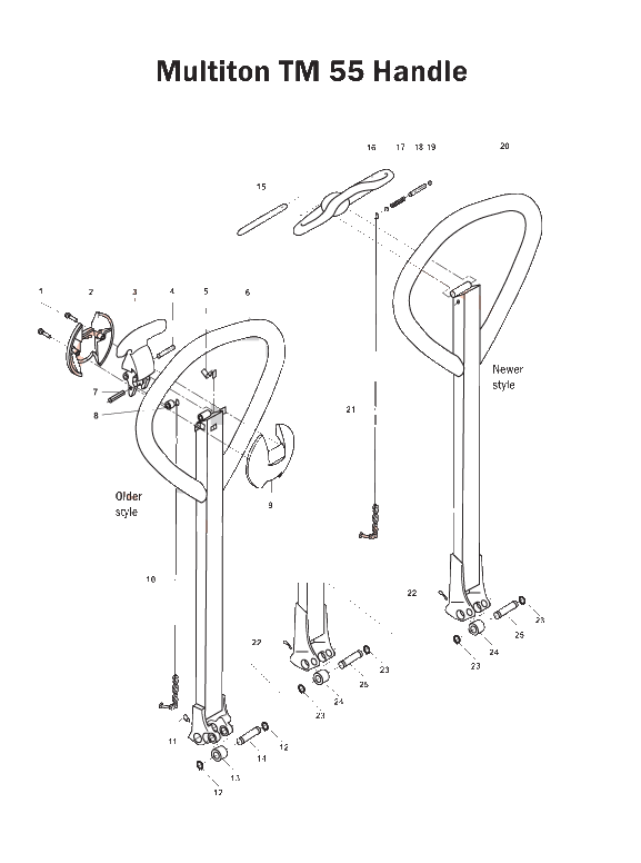 Multiton TM 55 Handle Unit Diagram - Industrial Equipment Parts ...